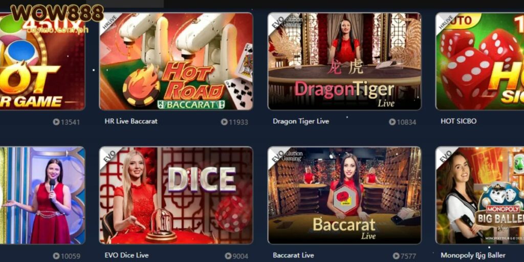 Live Game WOW888 - The Most Attractive Gaming Lobby of 2024